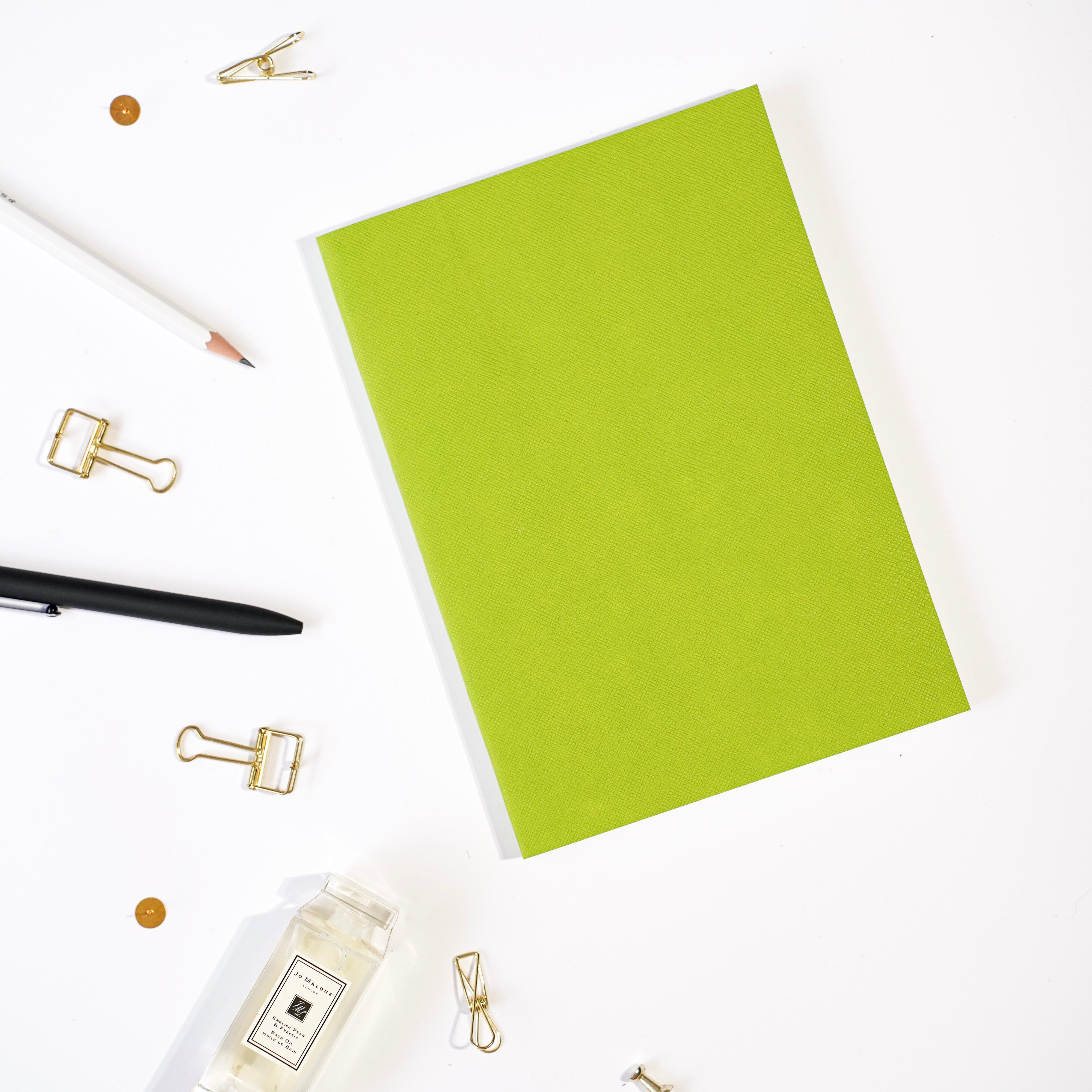 Buy Textured Lime Green - A5 Dotted Notebook, 2023 Diary a5 – XI